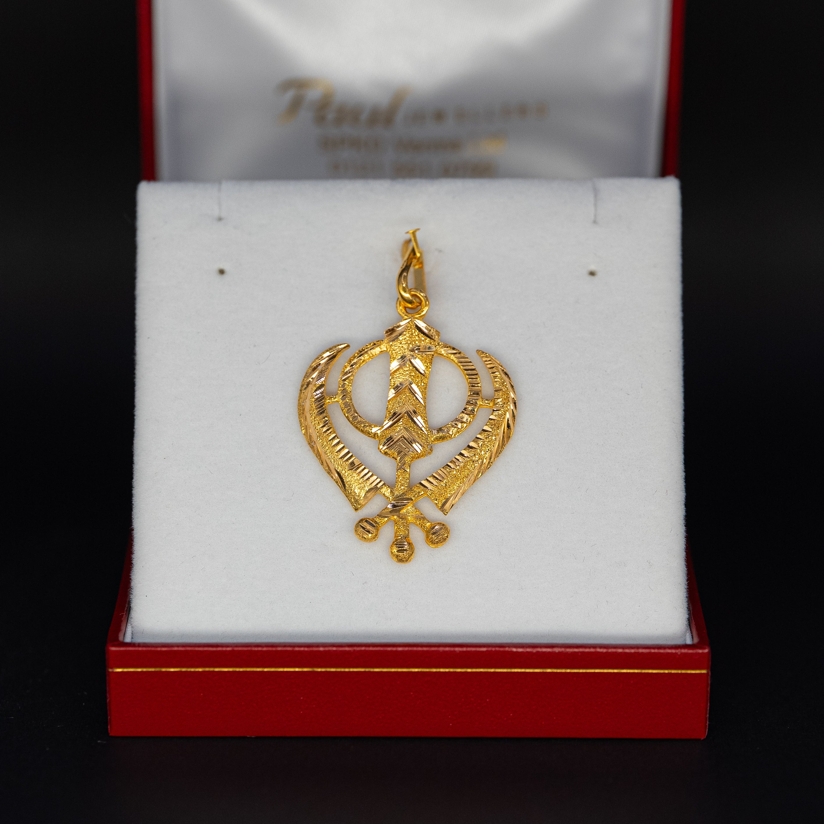22ct Gold Traditional Khanda Pendant – Paul Jewellers